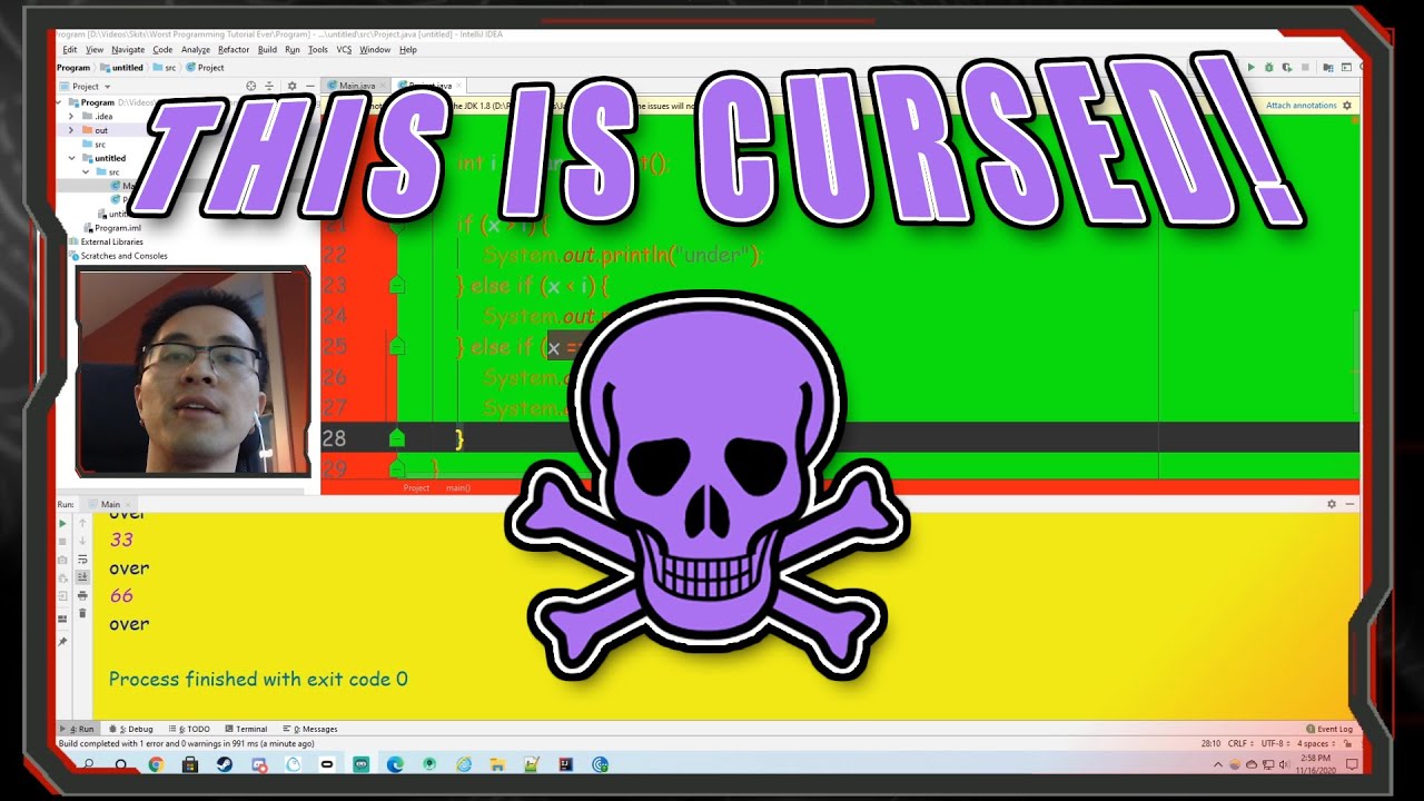 The Worst Programming Tutorial Ever Youtube