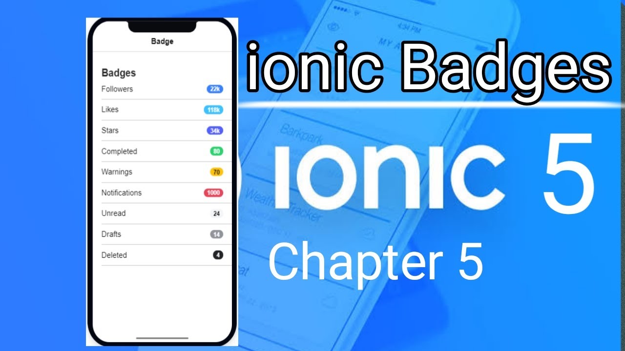 Ionic 5 Tutorials How To Make Ionic Badges Ionic 5 Badges Ngfor