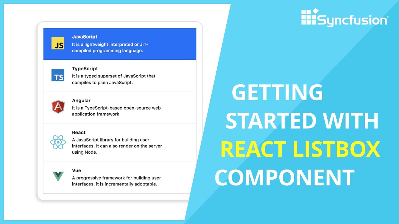 Getting Started With React Listbox Component Youtube