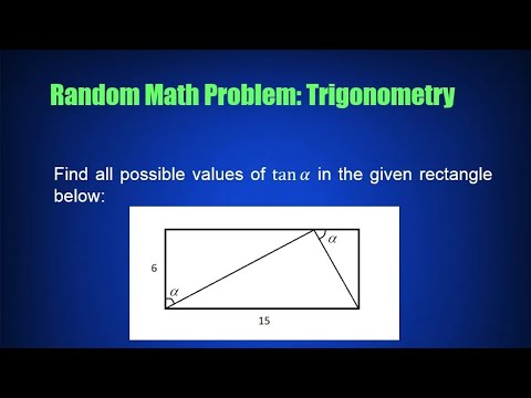 Random Math Problem Trigonometry Youtube