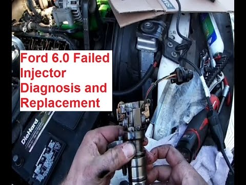 6 0 Powerstroke Diesel Injector Diagnosis And Replacement Youtube