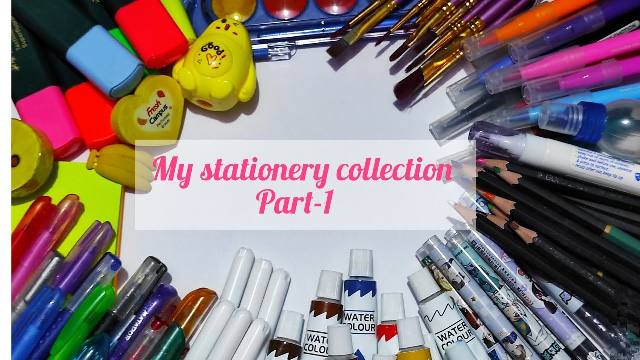 My Stationery Collection Part 1 Nafi Art And Crafts Youtube
