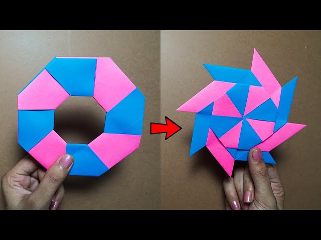 Origami Transforming Ninja Star Wikihow How To Make Origami