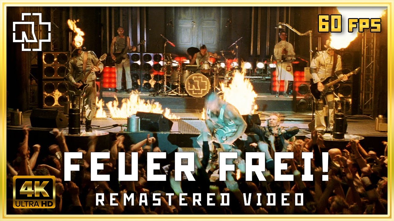 Rammstein Feuer Frei 4k 60fps Remastered Music Video With Subtitles