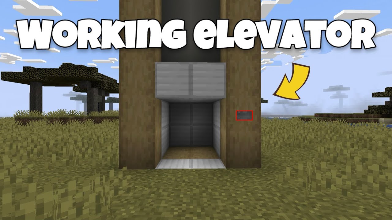 Automatic Elevator In Minecraft Bedrock Youtube