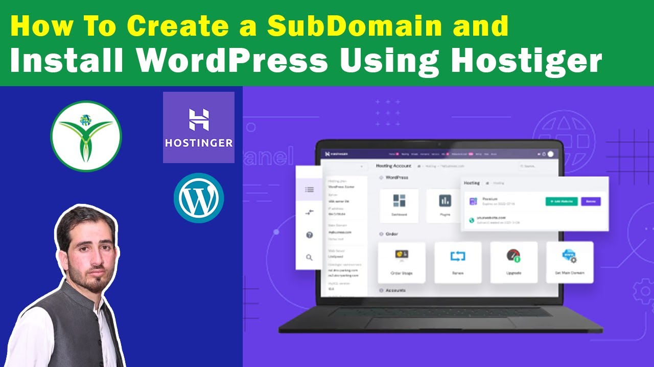 Create A Subdomain And Install Wordpress Using Hostinger Youtube