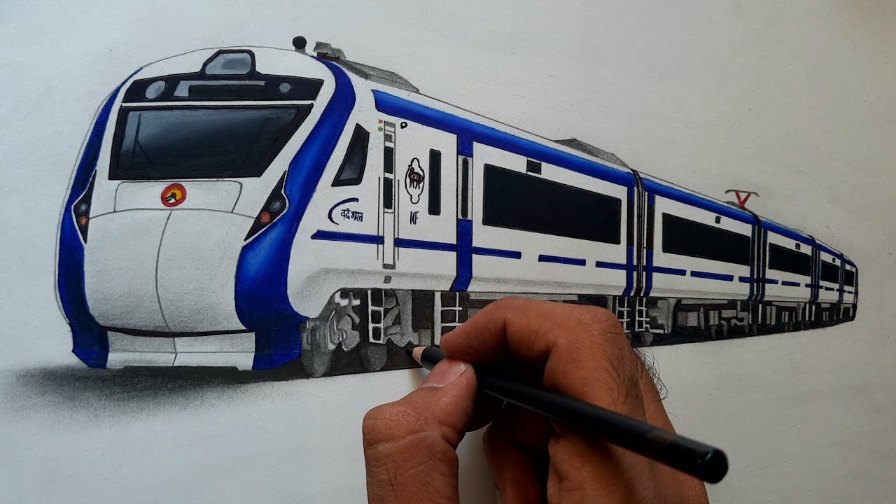 Train Drawing Tutorial Vande Bharat Express 47 Off