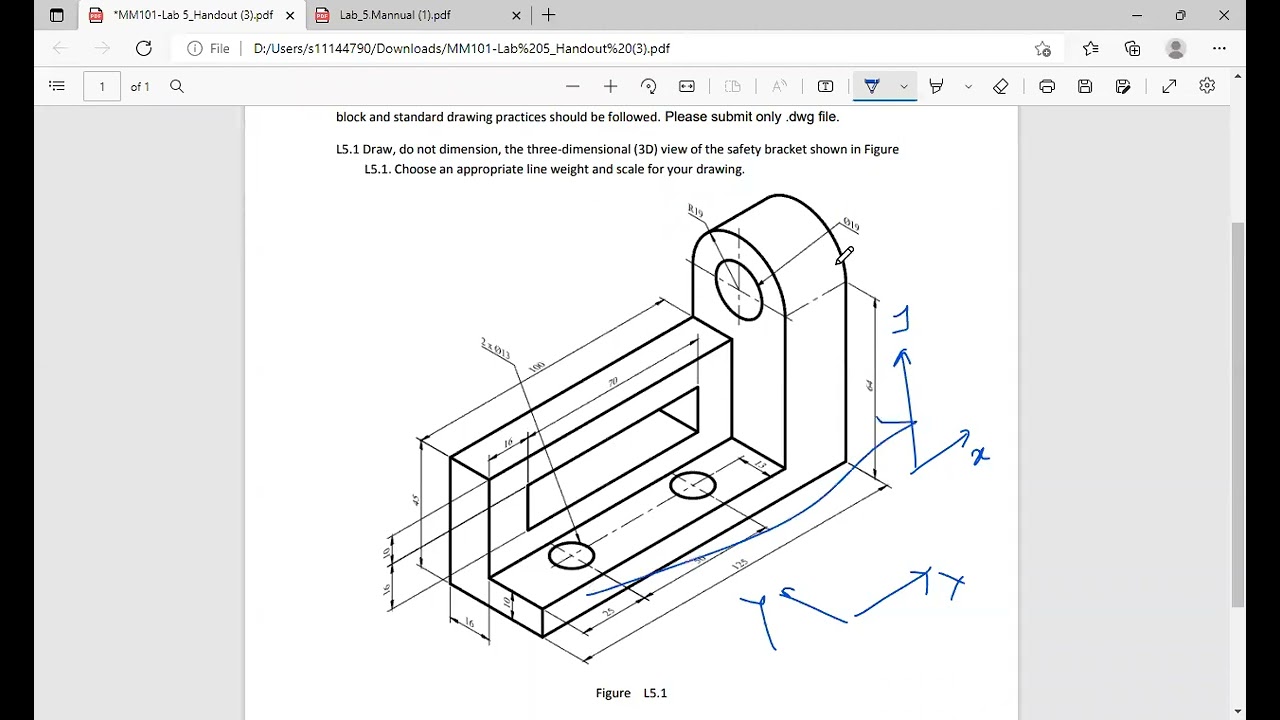 Mm101 Cad Lab 5 Demonstration Youtube