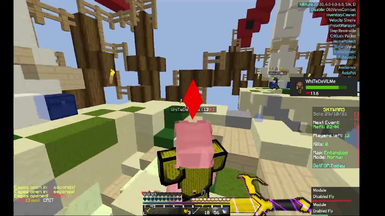 Fdp Client Kickless Blocksmc New Config Youtube