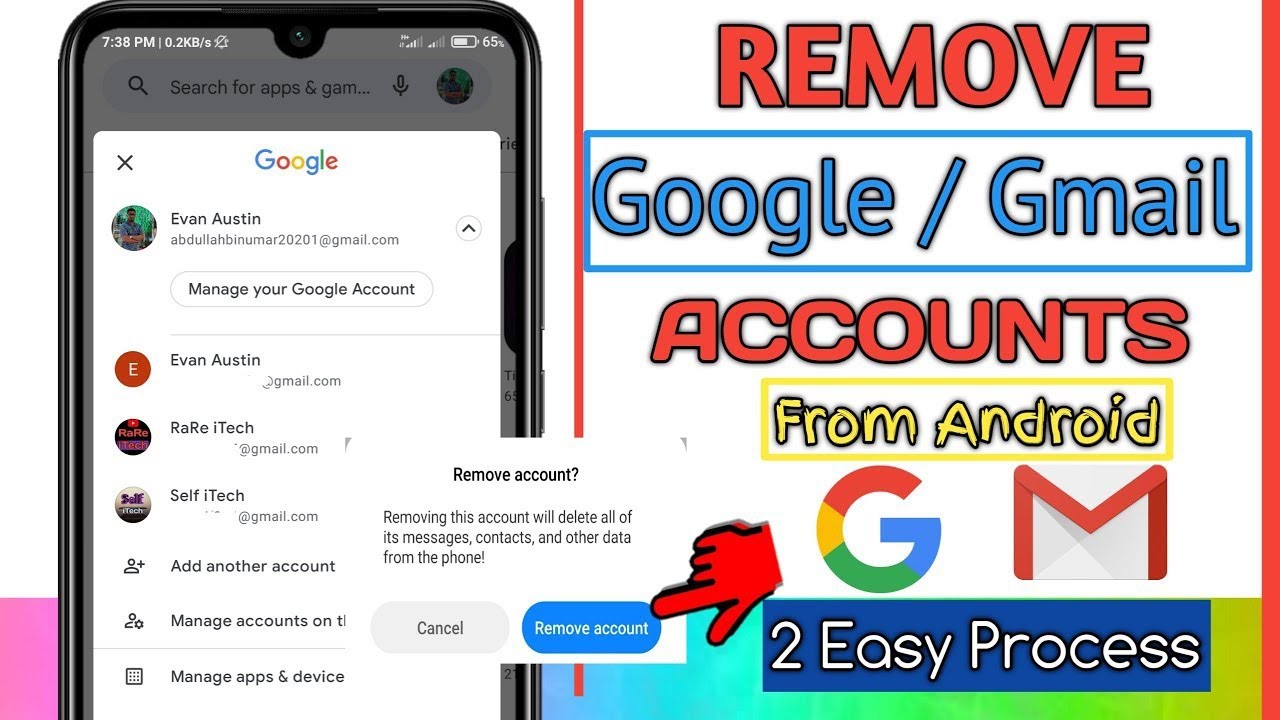 Gmail Account Remove Kaise Kare How To Remove Gmail Account From