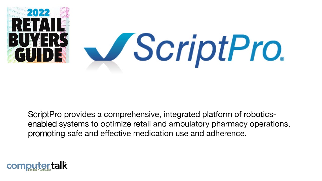 Scriptpro Computertalk For The Pharmacist Youtube