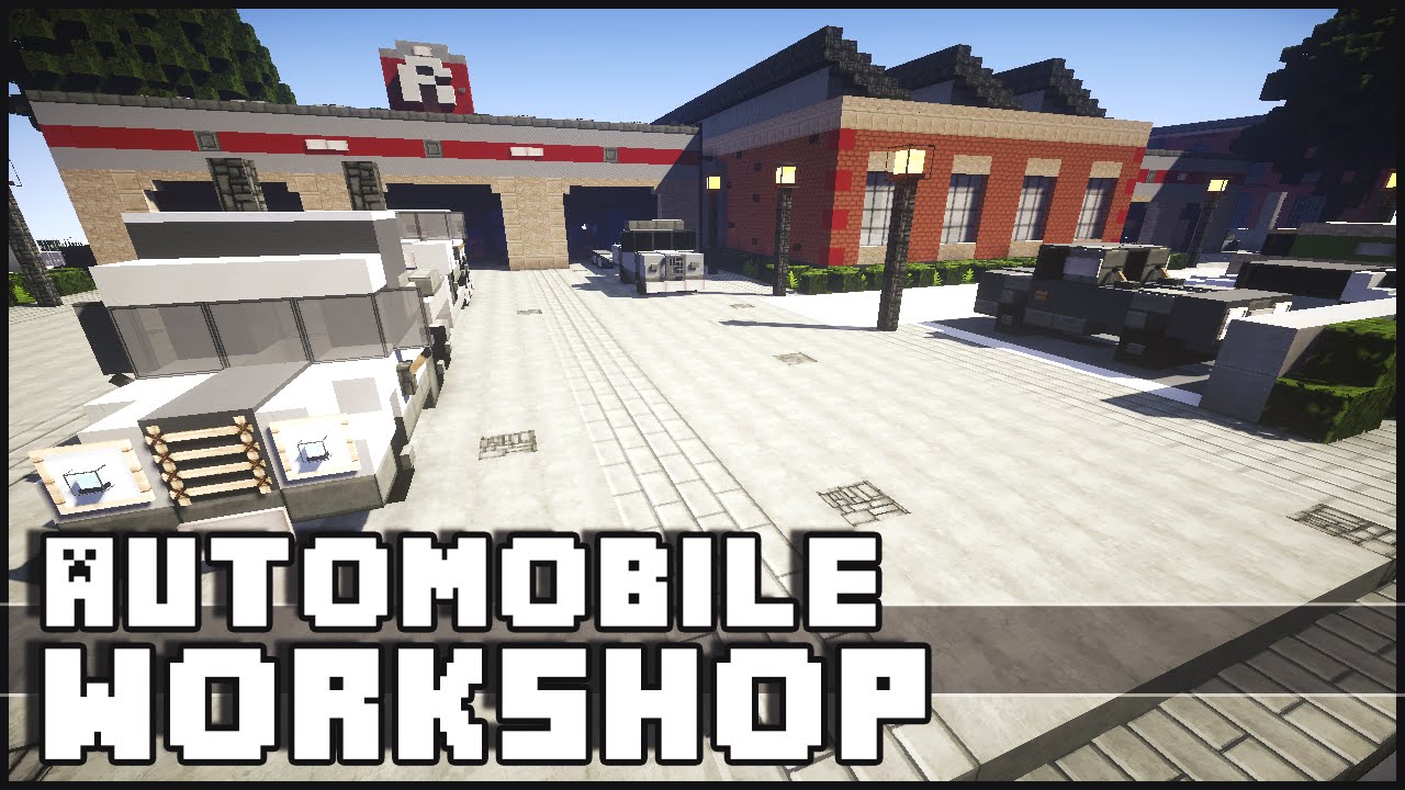 Minecraft Car Workshop Tuning Youtube