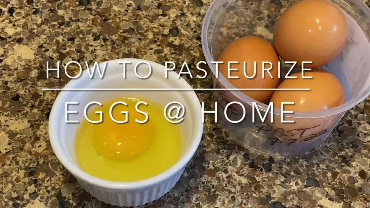 How To Pasteurize Eggs Using An Instant Pot Sous Vide Youtube