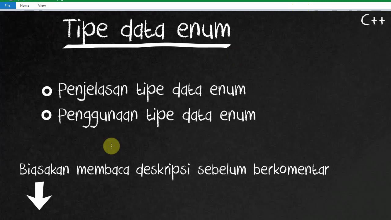 Tutorial C 06 Tipe Data Enum Youtube