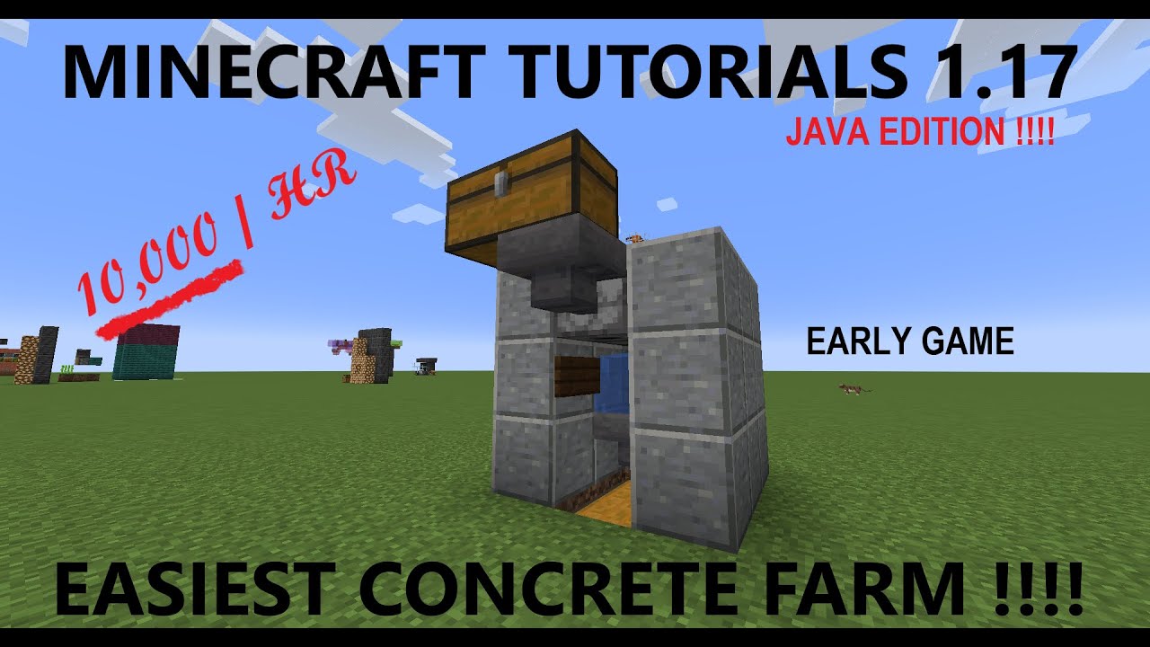 How To Make A White Concrete Farm In Minecraft At Roberta Cooper Blog