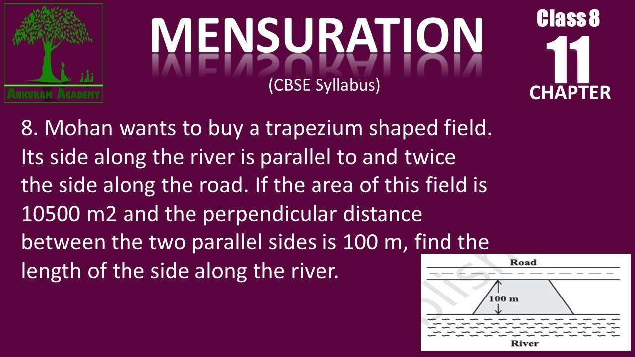 Class 8 Mensuration Cbse Youtube