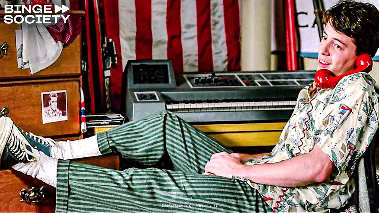 Ferris Bueller S Day Off 1986 Keyboard Cough Scene Youtube