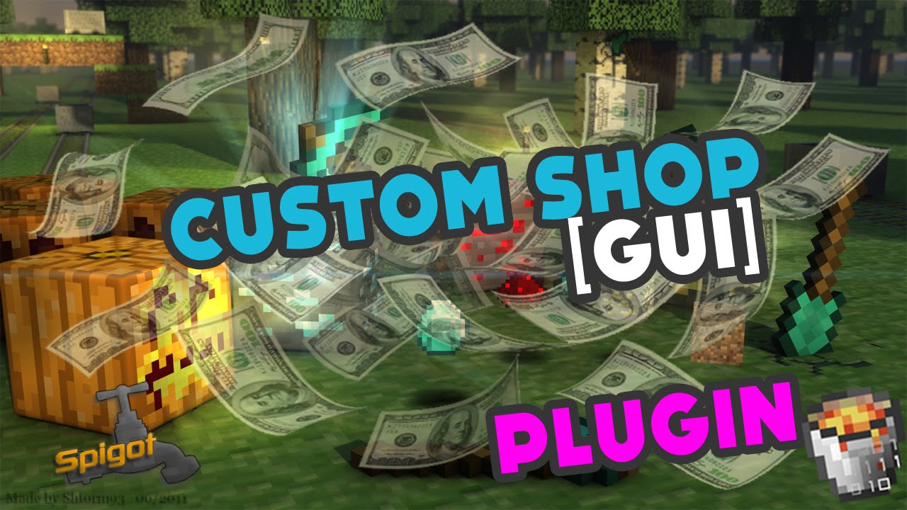 Minecraft Plugin Tutorial Custom Shop Gui Youtube