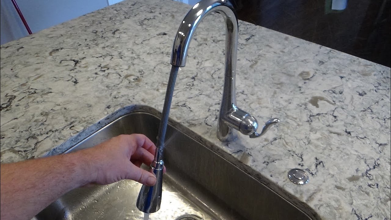 Kitchen Faucet Hose Replacement Moen Pulldown Spray Hose Youtube