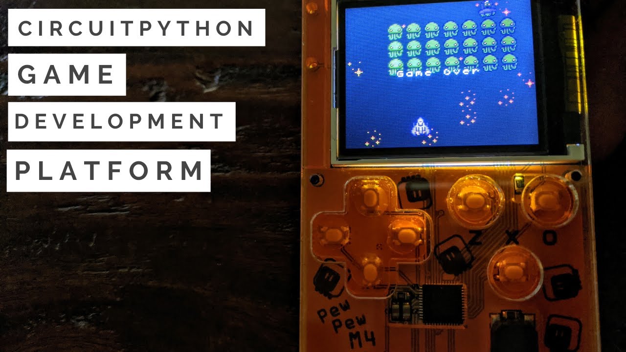 Pewpew M4 Circuitpython Game Development Platform Youtube