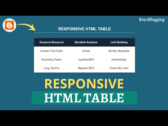 Html Table Generator Responsive Cabinets Matttroy