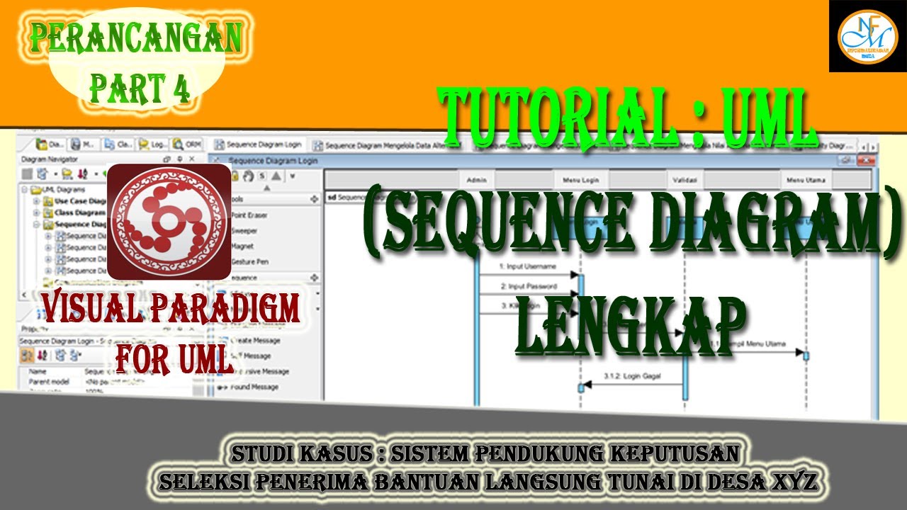 Tutorial Sequence Diagram Lengkap Perancangan Part 4 Youtube