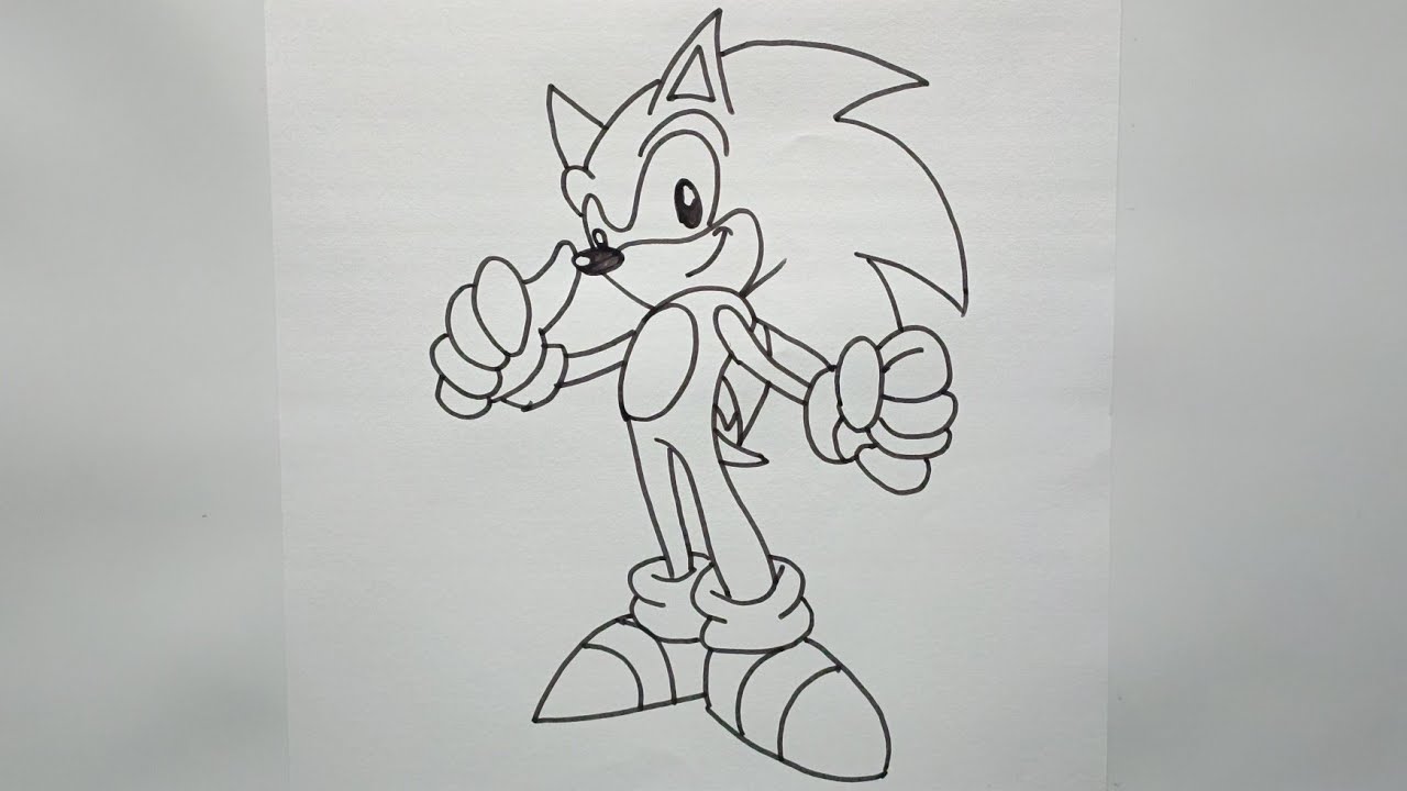 Dessin De Sonic Hedgehog