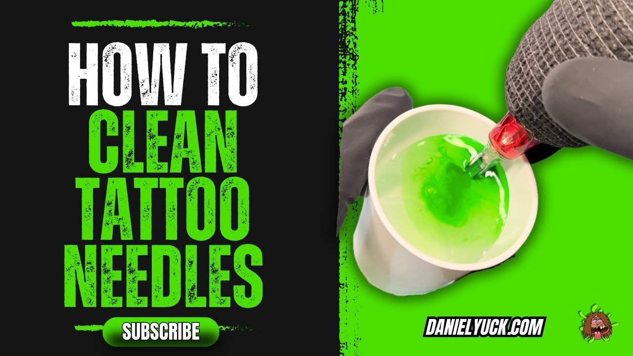 How To Clean Tattoo Needles Youtube