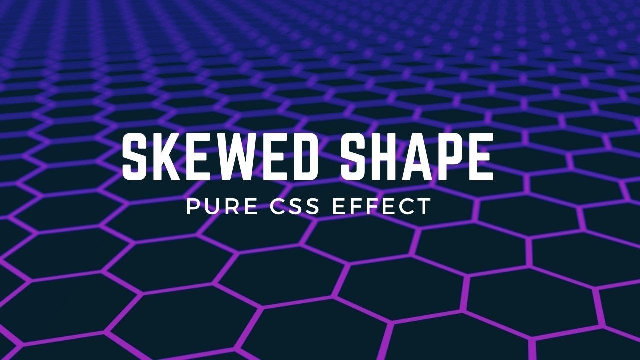 Simple Skewed Div Shape Using Css Css Tricks Youtube