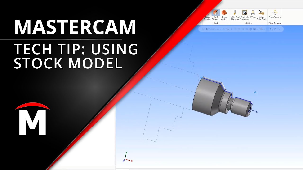 Tech Tip Using Mastercam Stock Model Youtube