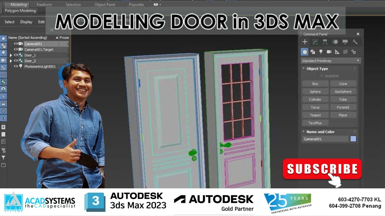 Modeling Doors In 3ds Max Youtube