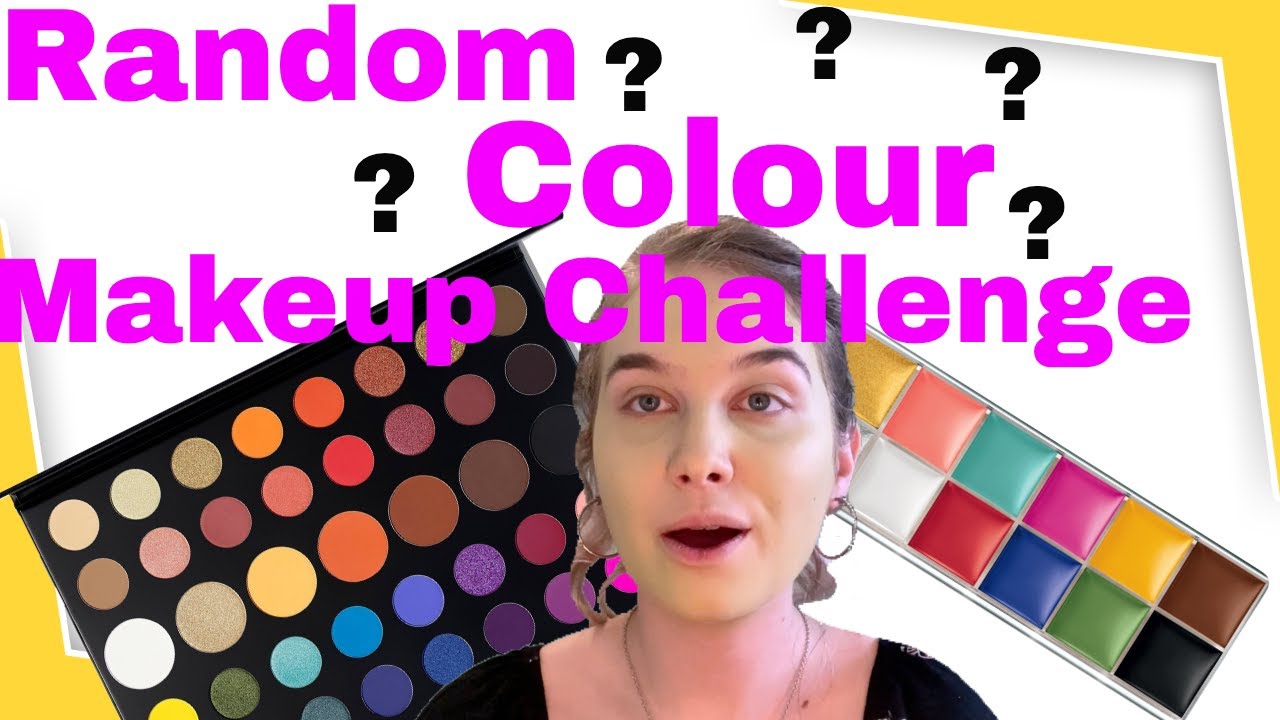 Random Colour Makeup Challenge Youtube