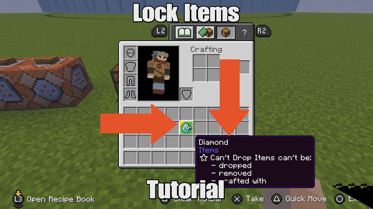 How To Lock Items In Minecraft Youtube