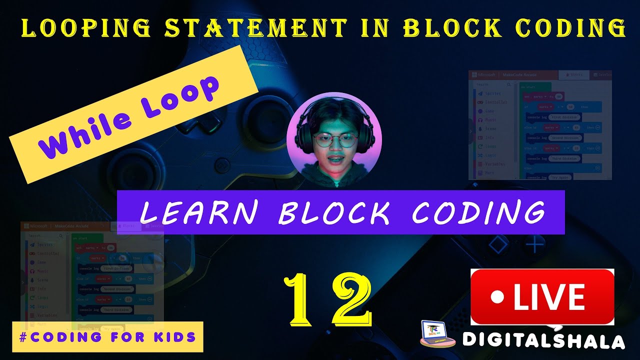 While Loop Looping Statement Block Coding Kids Coding