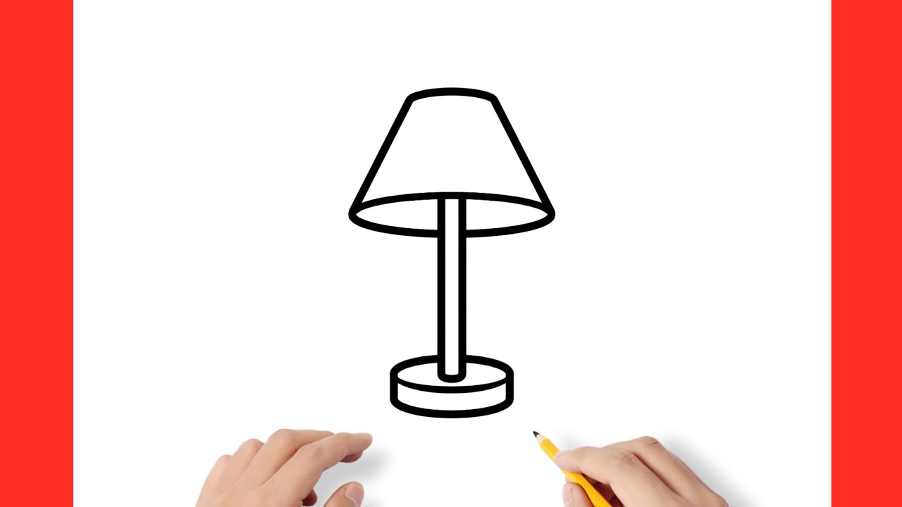 How To Draw A Night Lamp Step By Step Drawing Night Light Easy Youtube