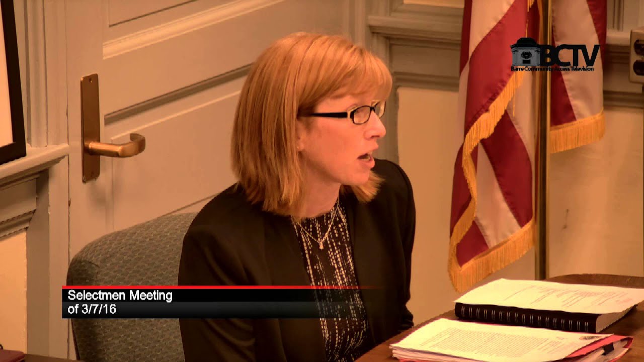Selectmen Meeting 3 7 16 Youtube