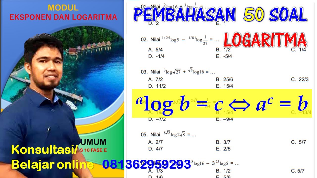 Bahas Tuntas 50 Soal Logaritma Part 1 Phimath Youtube