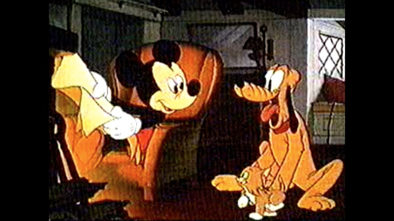 Walt Disney Mickey Mouse Pluto Lend A Paw 1941 1080p Youtube
