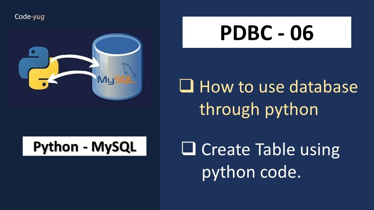 Python Mysql Tutorial Python Database Connectivity Advanced