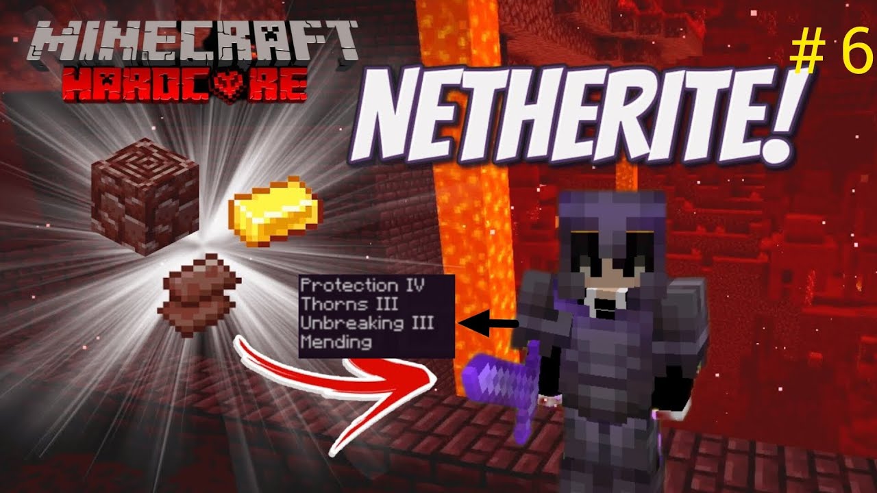 Making Netherite Armour In Minecraft Hardcore Pe 6 Anshubisht