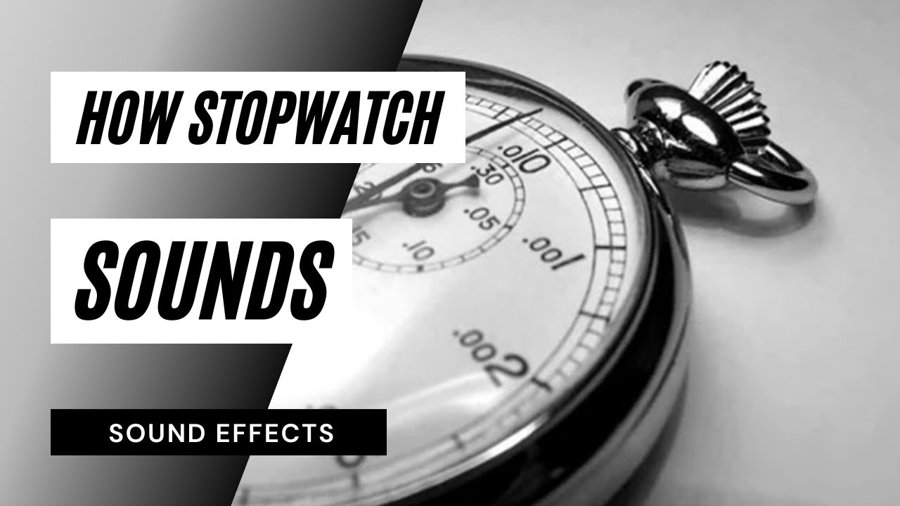 Stopwatch Sounds Sound Effect Audio Youtube