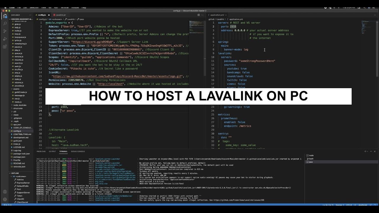 How To Create And Host A Lavalink On Desktop Or Laptop Lavalink