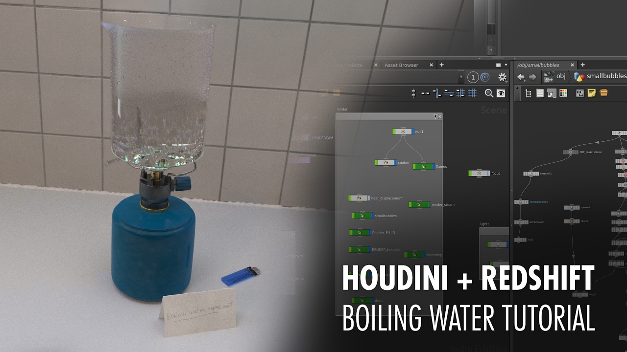 Houdini Redshift Tutorial Boiling Water Youtube