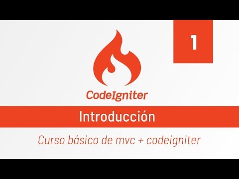 Codeigniter 1 Introducción Youtube
