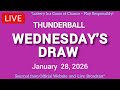 The National Lottery Thunderball Draw Results From Wednesday 28 January ...