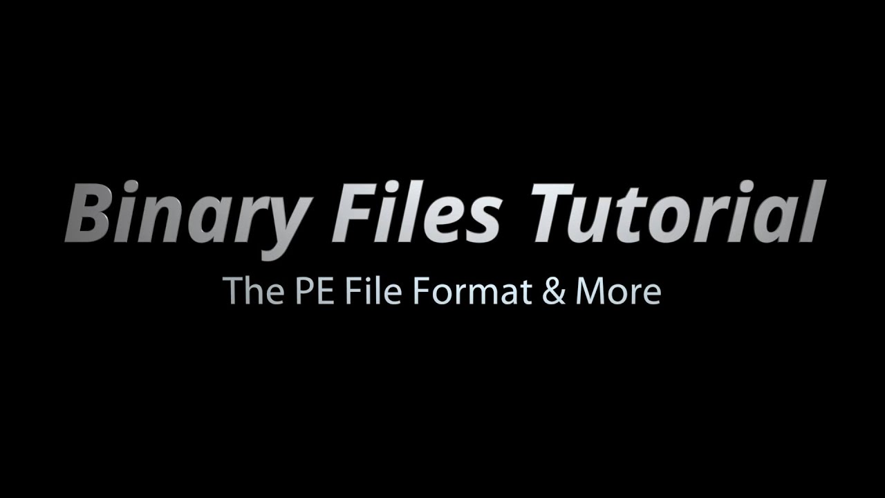 Structured Binary Files Tutorial Youtube