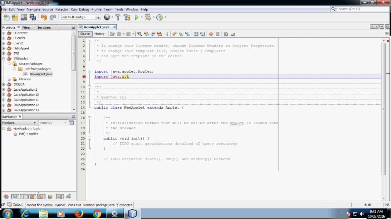 Java Applet Program Youtube