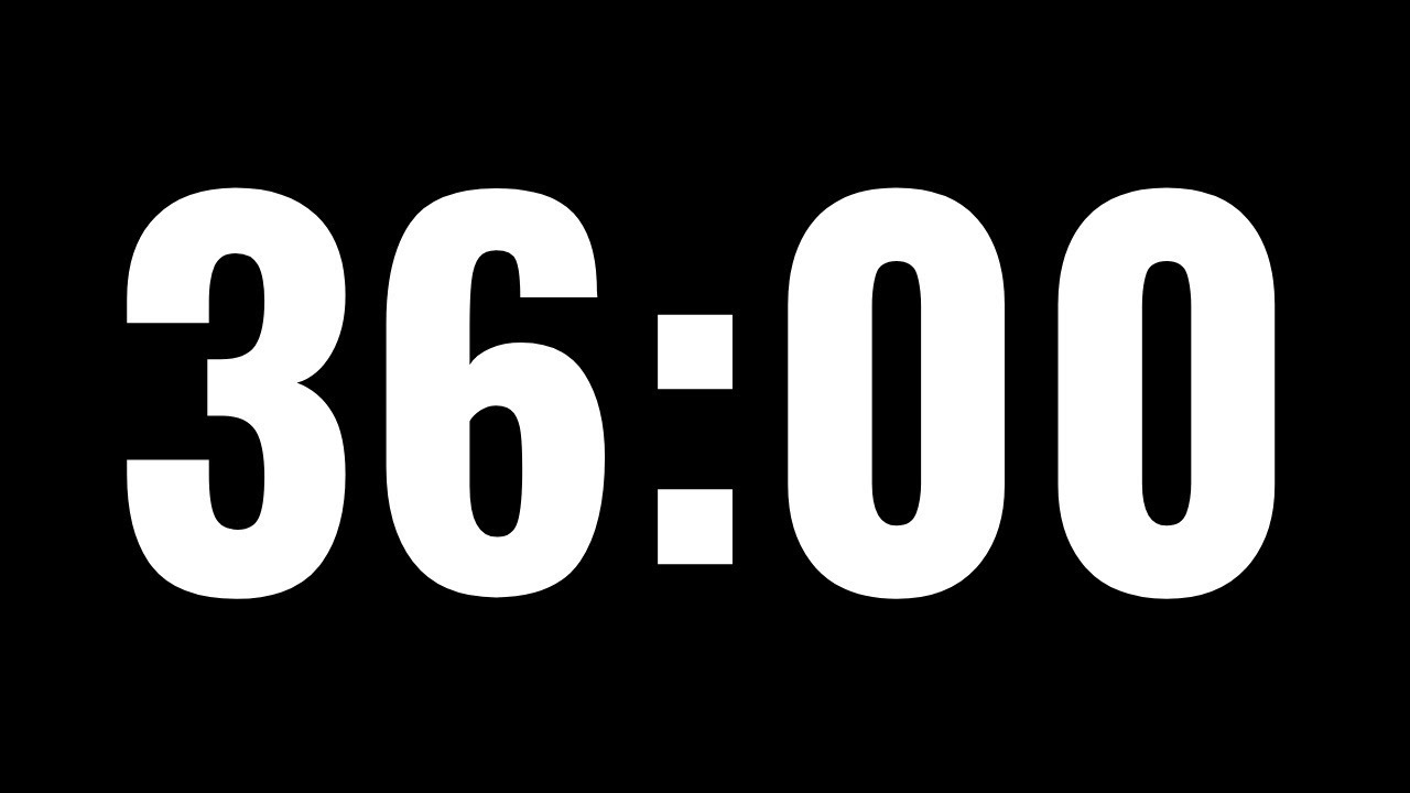 36 Minute Timer Youtube