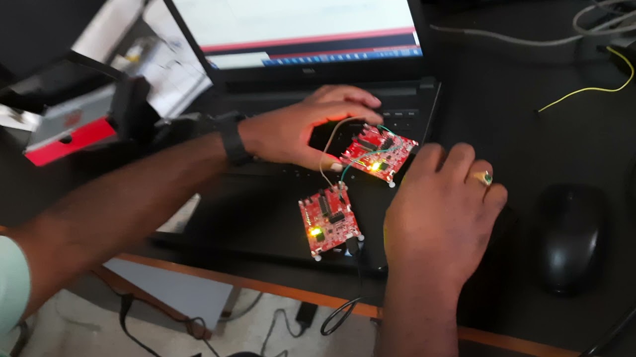Uart Communication Between Two Microcontrollers Youtube