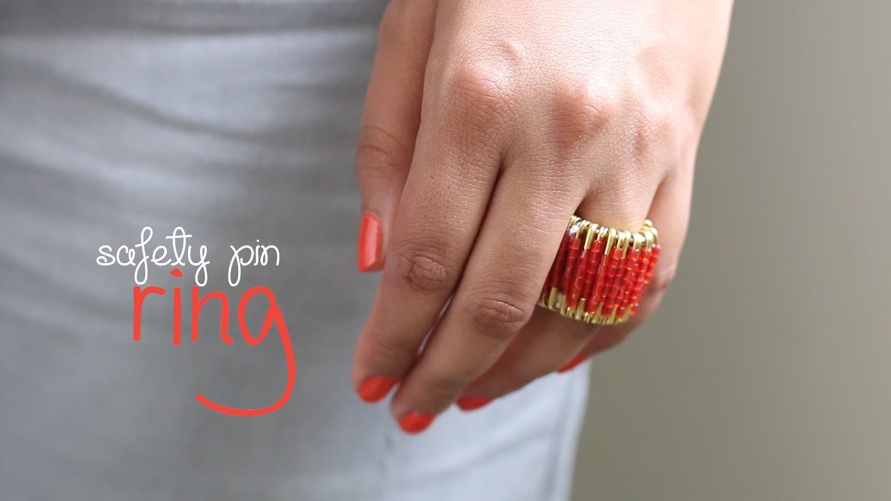Diy Safety Pin Ring 4 Gen Crafts